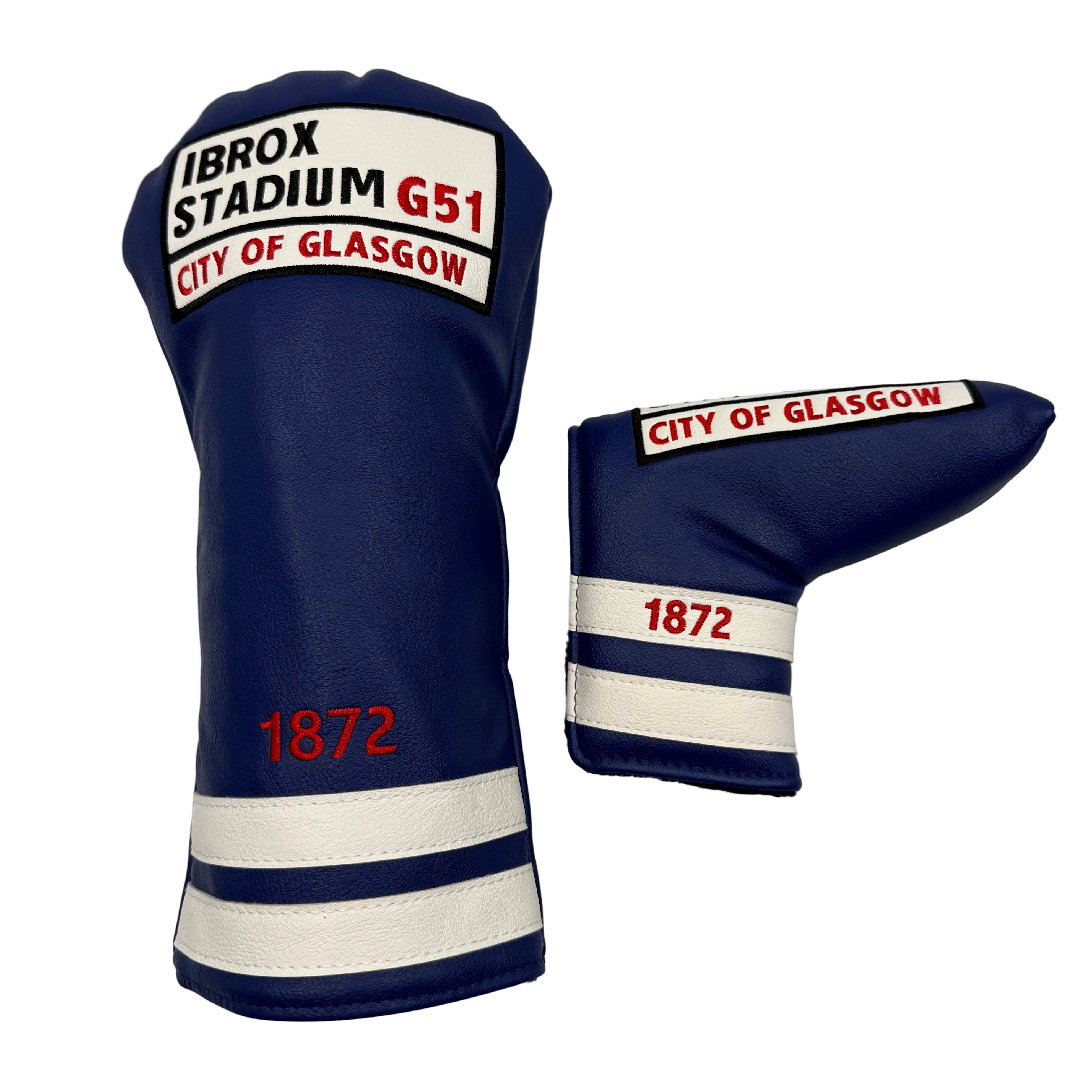 Rangers (Ibrox) Driver & Blade Headcover Bundle – ELG Golf